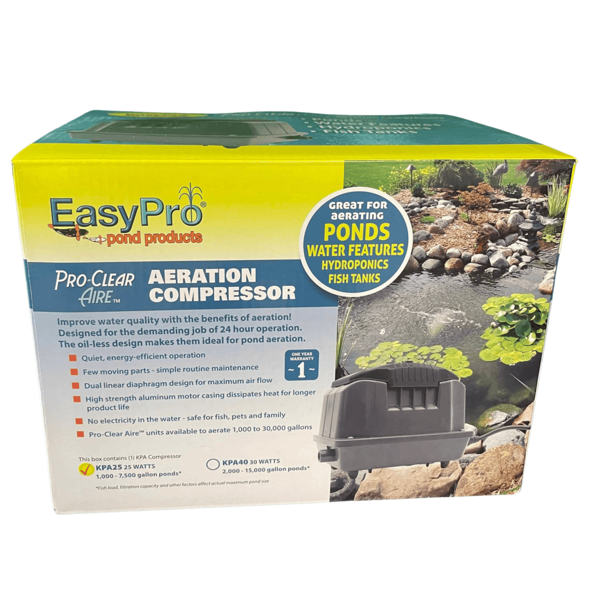 EasyPro Pro-Clear Aire Aeration Compressor - NATURAL WATER GARDENS