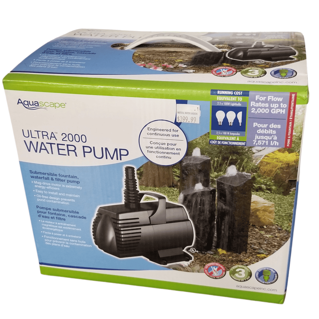 Ultra 2000 Water Pump - NATURAL WATER GARDENS